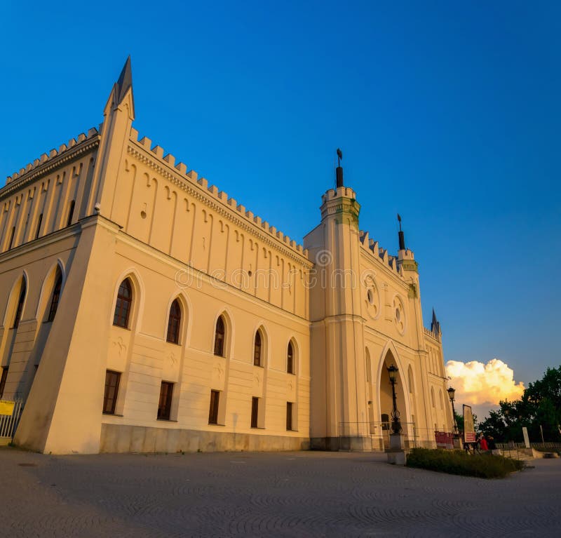 Lublin Castle, Poland Landmark in Historical Center Stock Image - Image ...