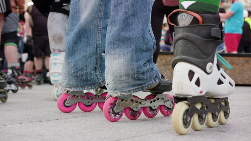 Many Legs in Roller-Blades editorial photo. Image of exercise - 105210471