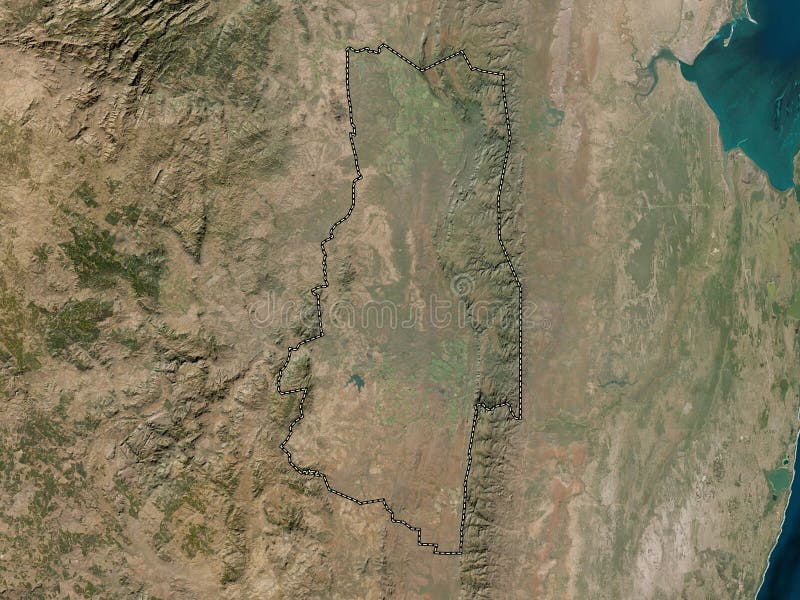 Lubombo, Eswatini. Low-res Satellite. No Legend Stock Illustration ...