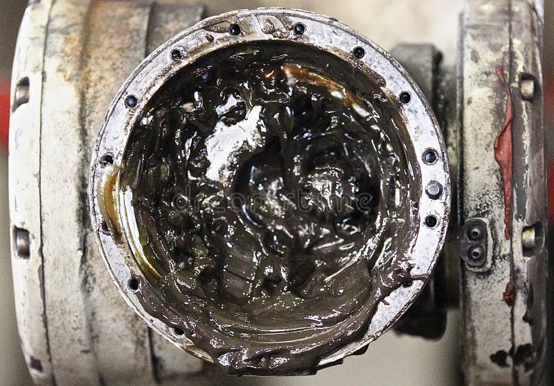 Lubricant in the Knee of an Industrial Robot Stock Photo - Image of ...