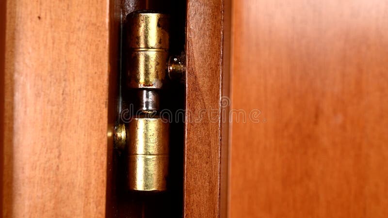 Lubricating door hinges stock video. Video of home, mechanism - 312524783