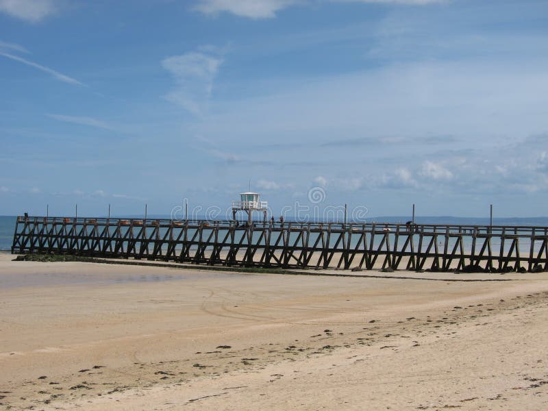 Luc Sur Mer Beach in Normandy Stock Image - Image of france, beach ...