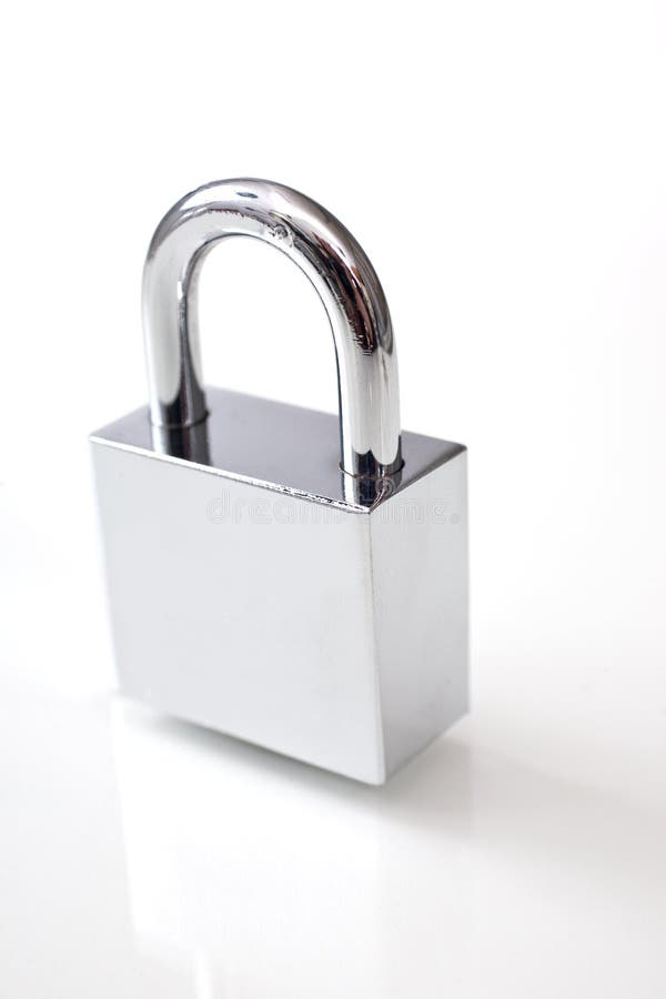 Lucchetto d'argento fotografia stock. Immagine di ottone - 13426626