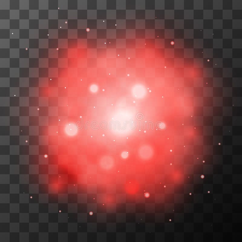 Luce Intensa Rossa, Effetto Magico Illustrazione di Stock ...