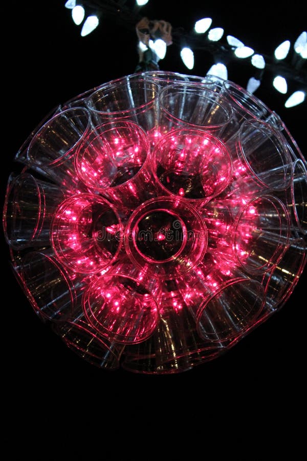 Luce Rosa Rossastra Della Palla Della Scintilla Immagine Stock ...