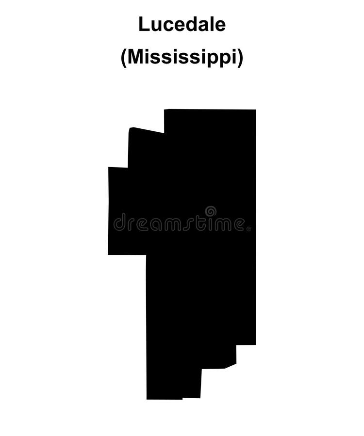 Lucedale Outline Map Stock Illustrations – 2 Lucedale Outline Map Stock ...