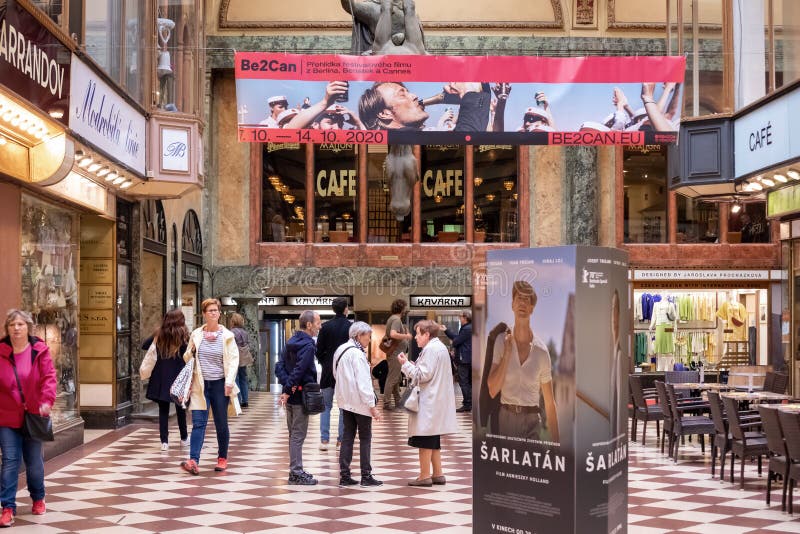 Lucerna Arcade in Prague, Czech Republic Editorial Photo - Image of ...