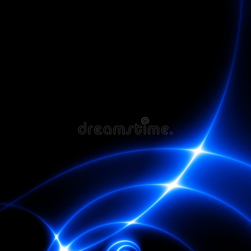 Luces Azules Que Brillan Con El Fondo Del Bokeh Ilustración del Vector ...