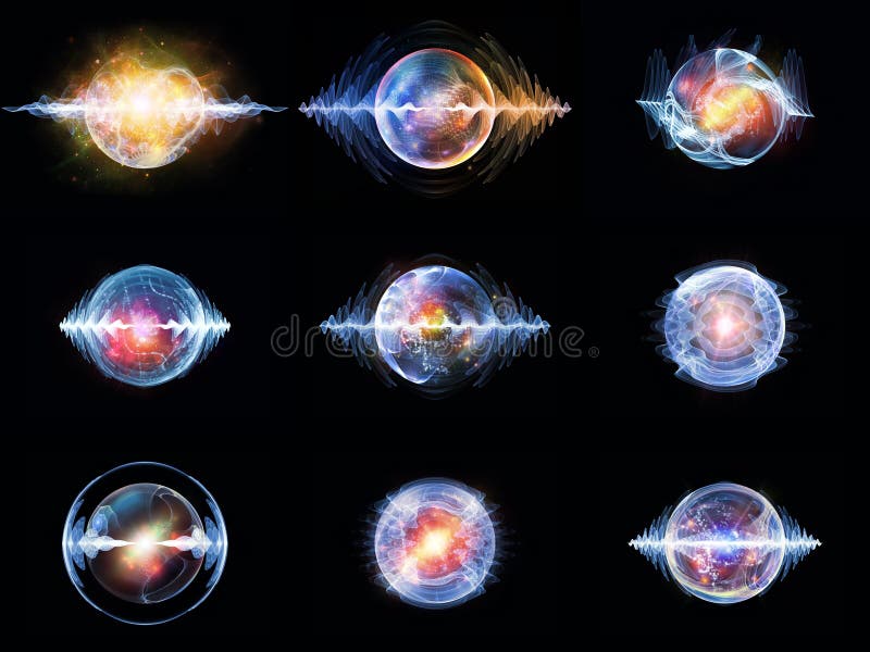 Magia De La Partícula De La Onda Stock de ilustración - Ilustración de ...