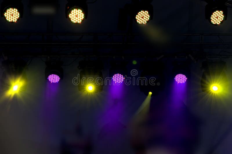 Luces del disco foto de archivo. Imagen de anaranjado - 21475228