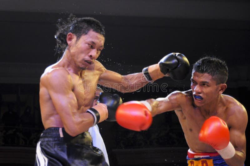 LUCHA DEL BOXEO DE INDONESIA Fotografía editorial - Imagen de boxeo ...