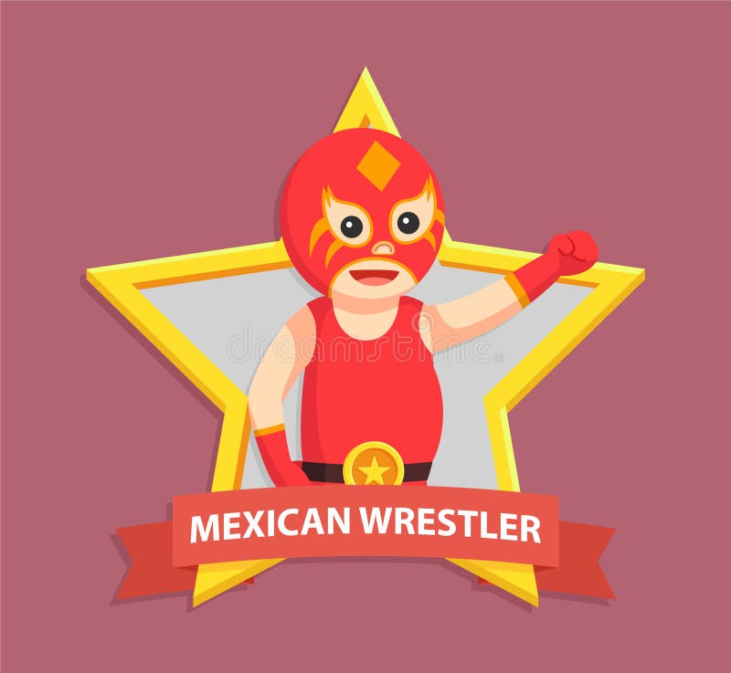 Lucha Libre Character Profession Design Vector Stock Vector ...