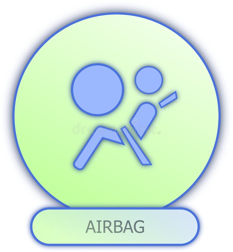 Luchtkussensymbool En Pictogram Stock Illustratie - Illustration of ...