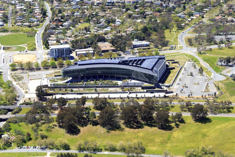 Luchtmening Van Ben Chifley Building Canberra Stock Afbeelding - Image ...