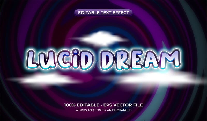 Lucid Dream Text Effect. Editable Hallucination Text Effect with an ...