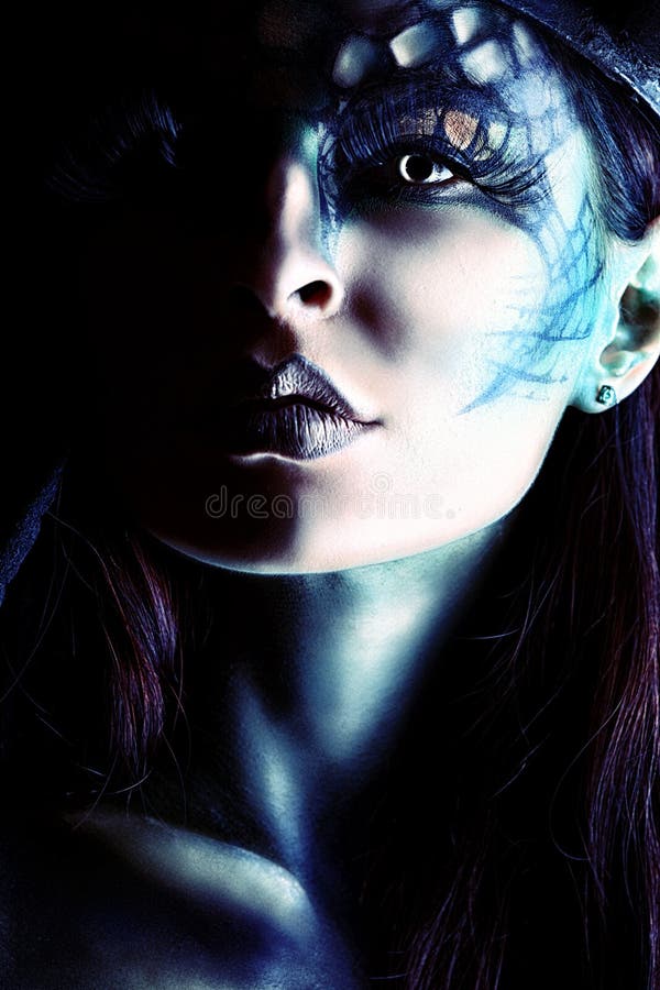 Lucifer portrait stock image. Image of dead, body, demonic - 28590731