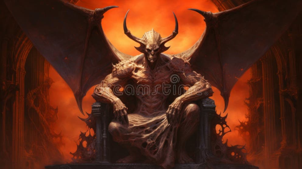 Lucifer: Pride - Hyper-detailed Demon Throne Image in 32k Uhd Stock ...