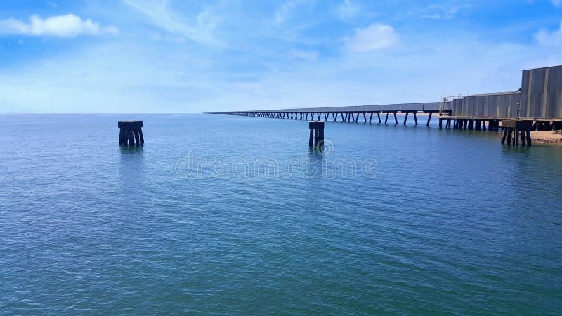 Lucinda Australia Long Jetty Used for Exporting Sugar Cane Stock Photo ...