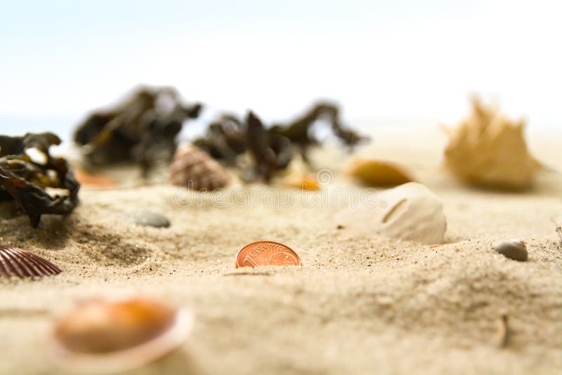 Luck stock image. Image of seashells, lucky, yellow, lost - 12595671