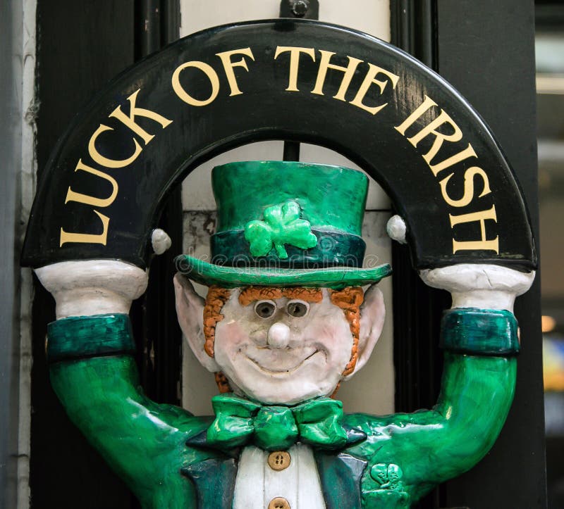Luck of the Irish figurine editorial photography. Image of smiling ...