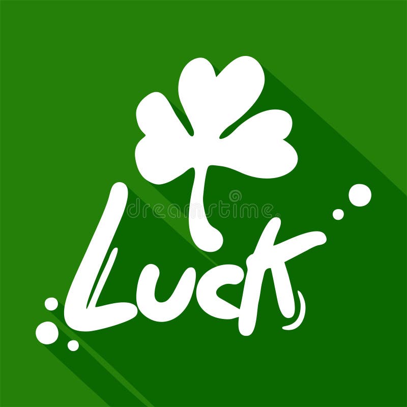 Luck symbol stock vector. Illustration of luck, green - 80085113