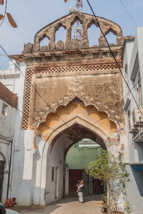 LUCKNOW, INDIA - FEBRUARY 3, 2017: Small Gate In Lucknow, Uttar Pradesh ...