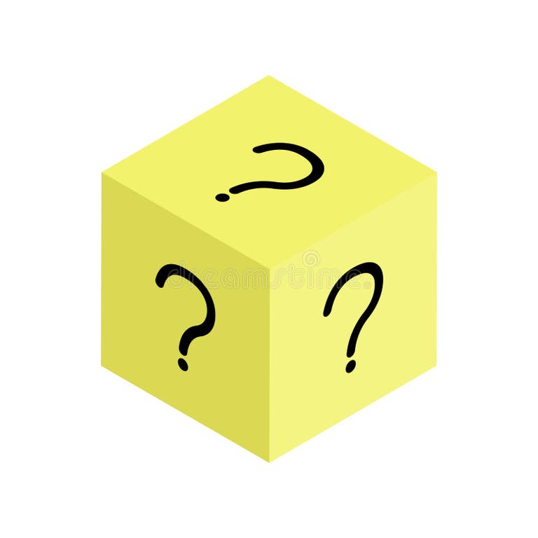 Lucky Box Vector Icon. Vector Icon of a Box with a Question Mark ...