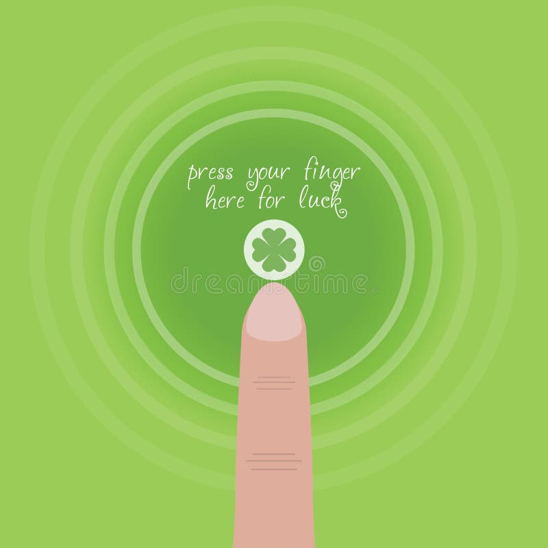 Lucky button stock vector. Illustration of success, icon - 46092801