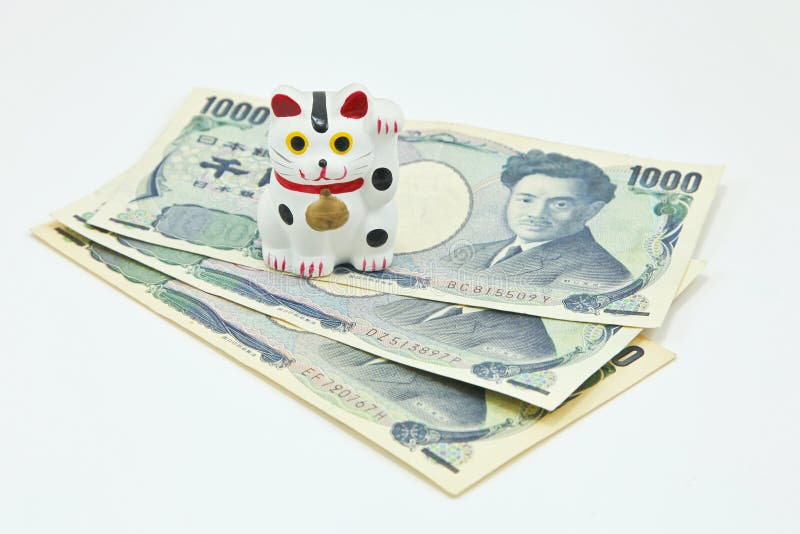 Lucky Cat Japanese Yen Banknotes Stock Photos - Free & Royalty-Free ...