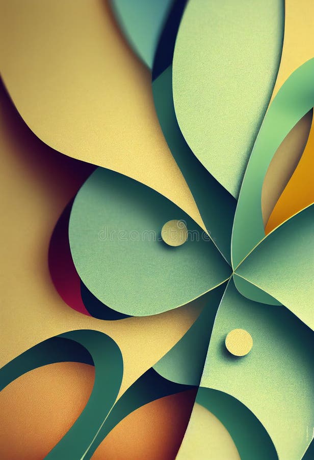 Lucky Charm Background of 3D Render, Suitable for a Mobile Screen ...