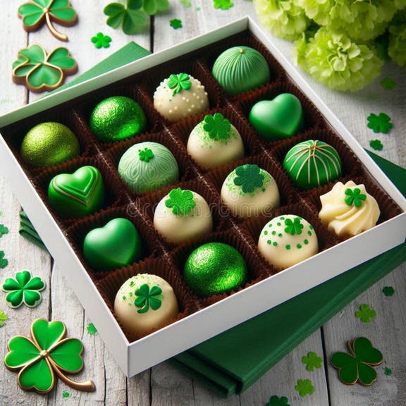 Lucky Charms Chocolates in Box Stock Illustration - Illustration of ...