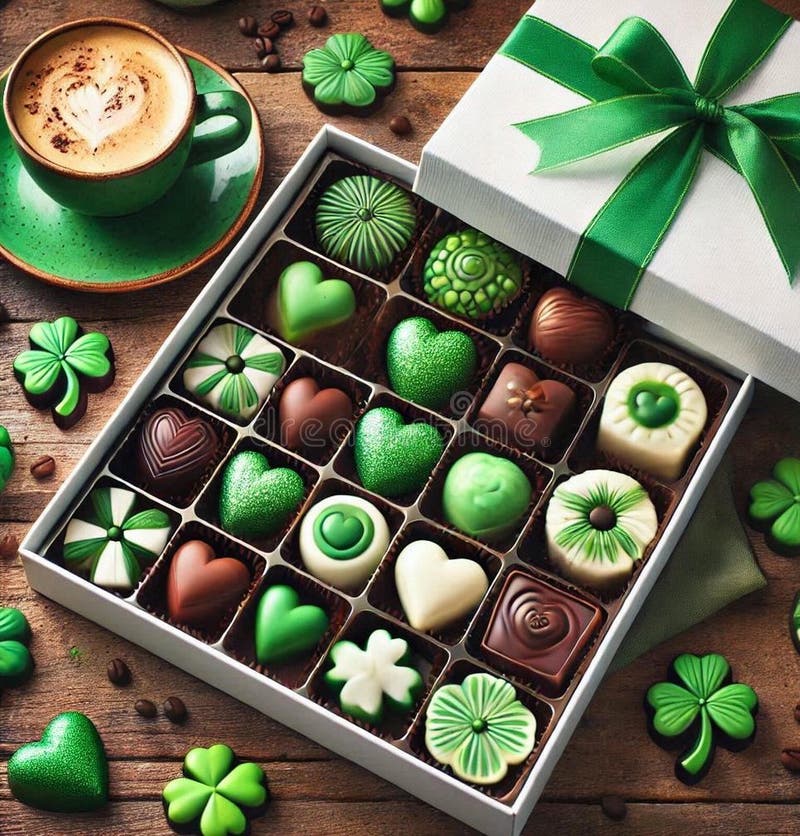 Lucky Charms Chocolates in Box Stock Illustration - Illustration of ...