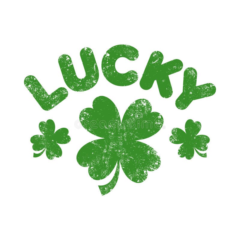 Lucky Clover Leaf stock vector. Illustration of luck - 57721649
