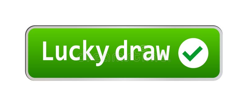 Lucky draw button stock vector. Illustration of cost - 224160004