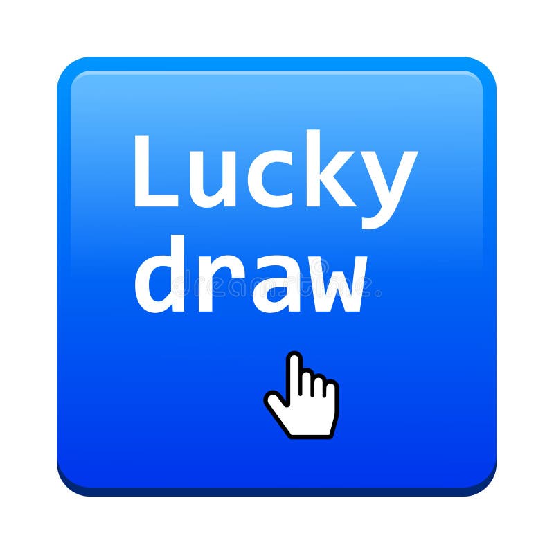 Lucky draw button stock vector. Illustration of customer - 224160253