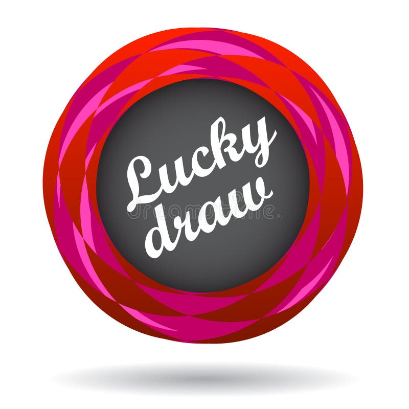 Lucky draw colorful icon stock illustration. Illustration of abstract ... Lucky draw colorful icon stock illustration. Illustration of abstract ...