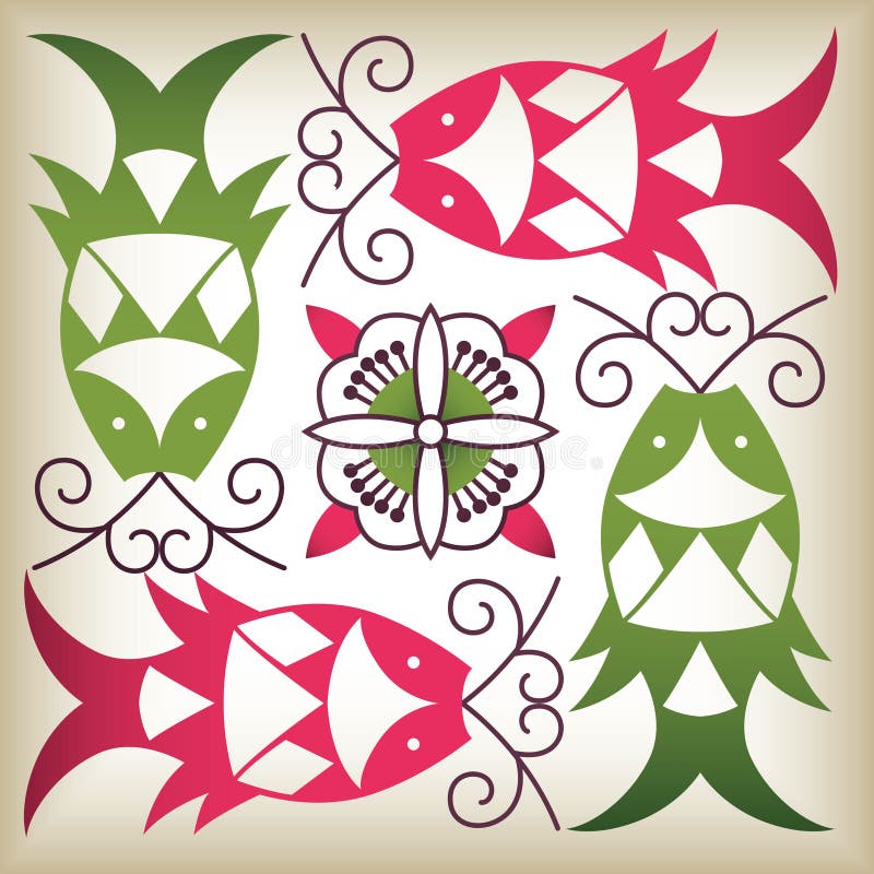 Fish pattern stock vector. Illustration of color, artwork - 15535919