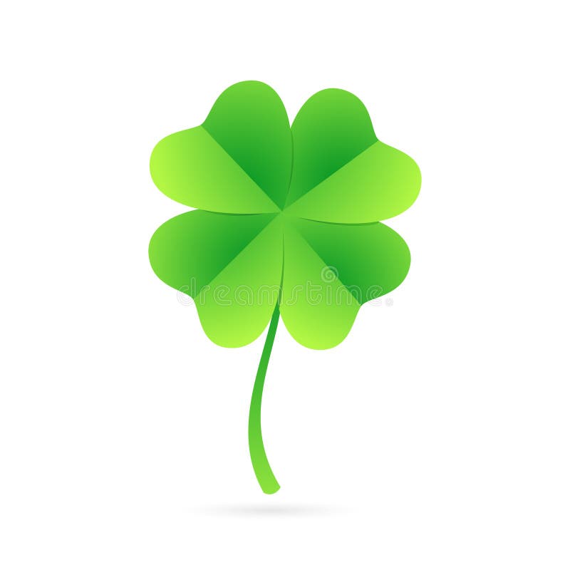 Lucky Four Leaf Clover for St Patrick S Day Celebration Stock ...