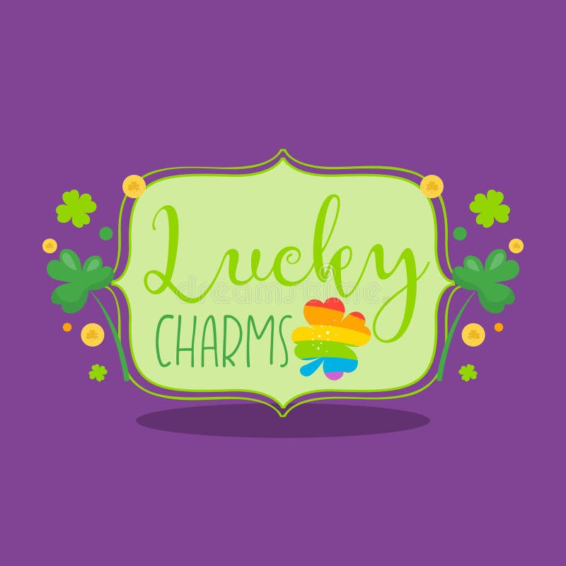 Lucky charm luck 08 stock vector. Illustration of lucky - 198989129