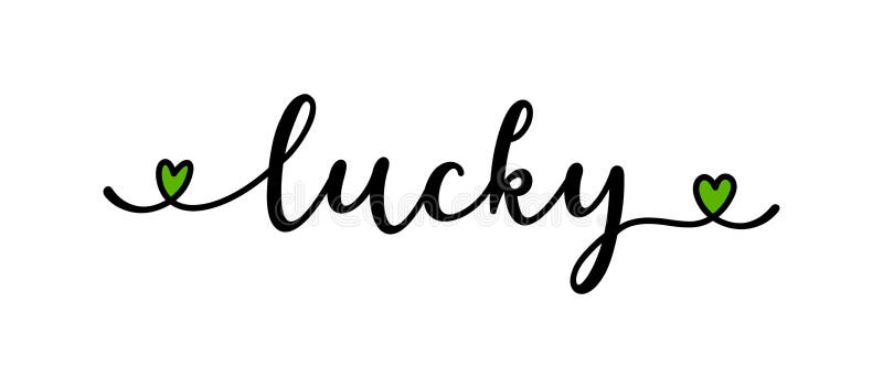 Lucky Lettering Stock Illustrations – 8,941 Lucky Lettering Stock ...
