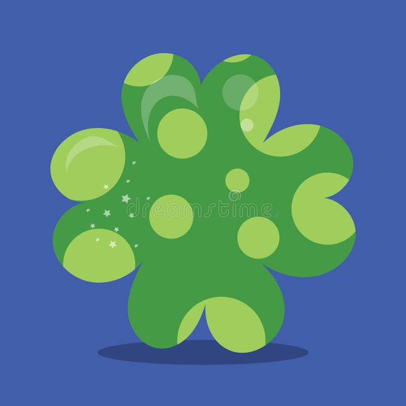 Lucky leaf 17 stock vector. Illustration of lucky, illust - 197986113