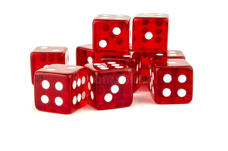 Lucky red dice scattered stock image. Image of motion - 29125005