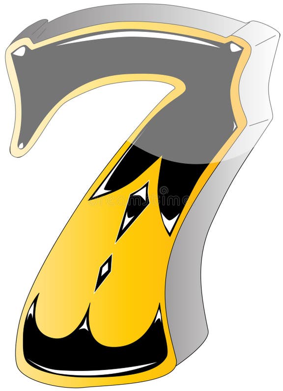 Lucky Number Seven Stock Illustrations – 1,276 Lucky Number Seven Stock ...