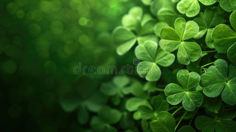 Lucky Shamrocks With Sparkling Bokeh Festive St Patrick S Day