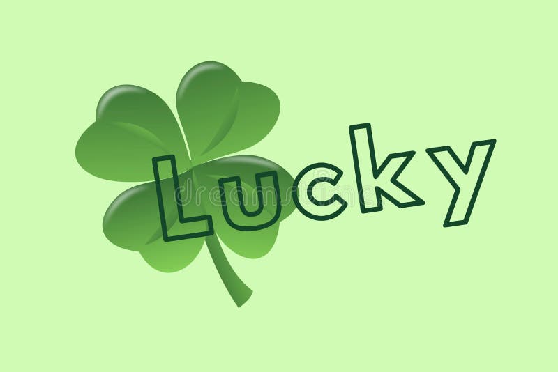 Lucky Sign. Hand Drawn Motivation Lettering Phrase. Black Ink. Vector ...