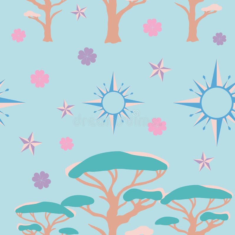 Lucky Symbols Collection Background Seamless Pattern Number 4 Stock ...