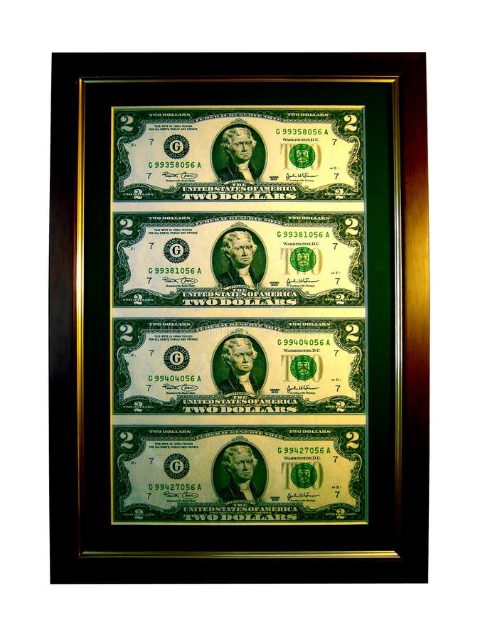 Lucky two dollar picture stock photo. Image of america - 533522