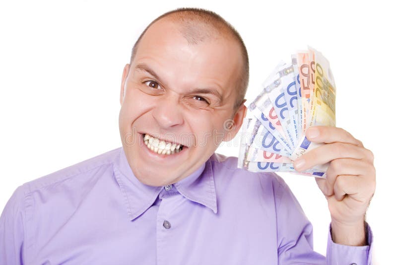 Lucky winner stock photo. Image of caucasian, winner, isolate - 7114220