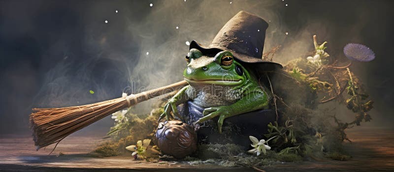 Witches frog. stock illustration. Illustration of halloween - 305338276