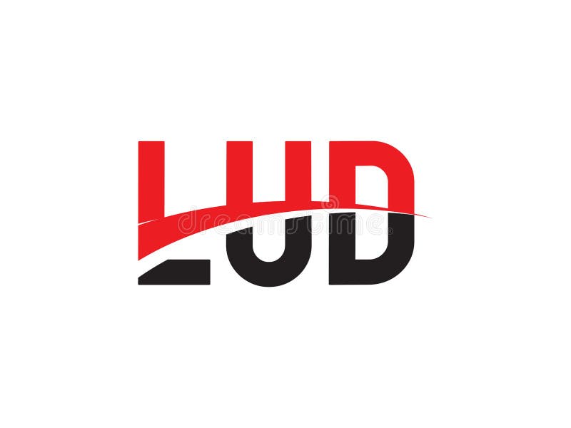 LUD Letter Initial Logo Design Stock Vector - Illustration of graphic ...